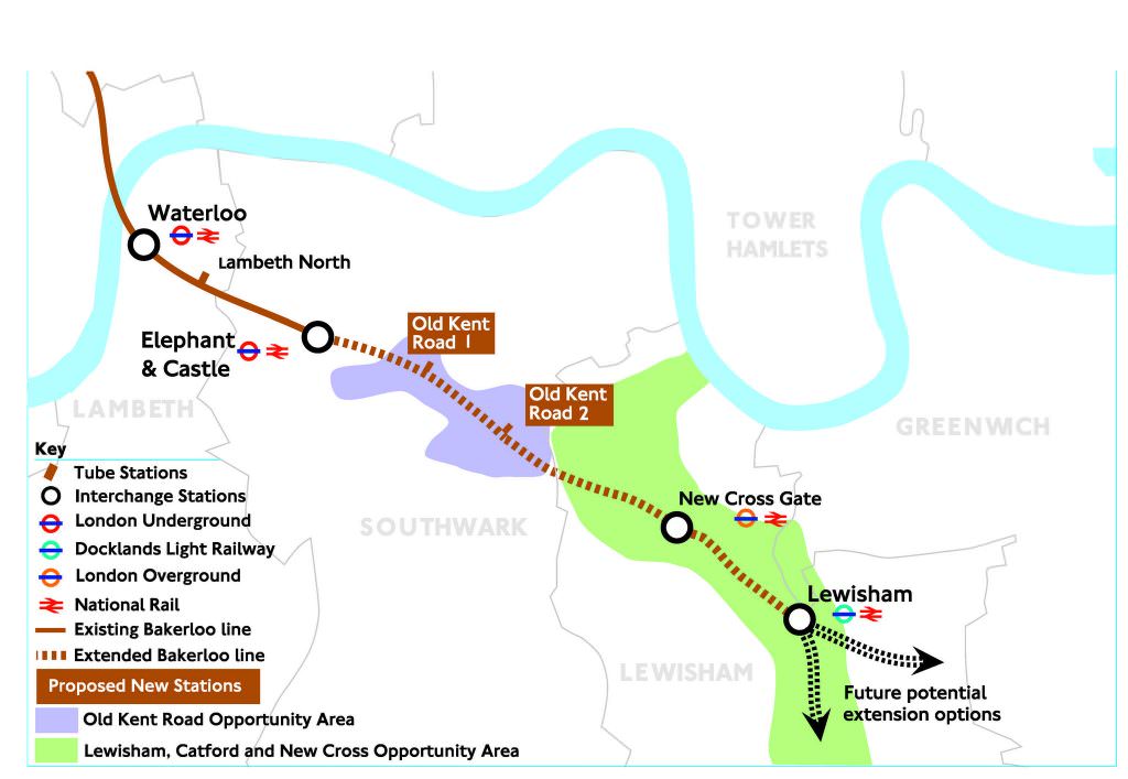 Proposed route of Bakerloo line extension released - Rail UK