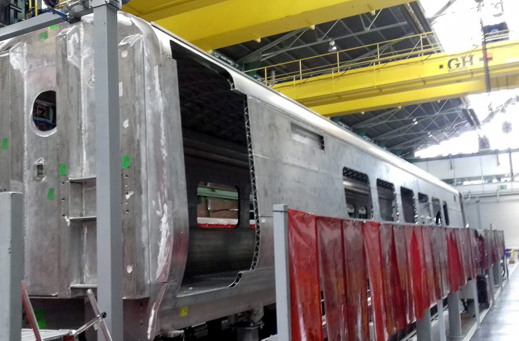 CAF and TPE reveal first Mark 5A bodyshell - Rail UK