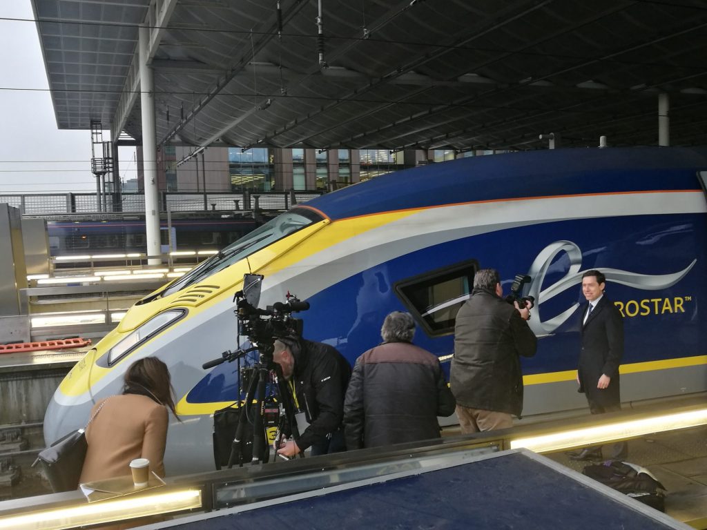 Warm welcome for history-making Eurostar service - Rail UK