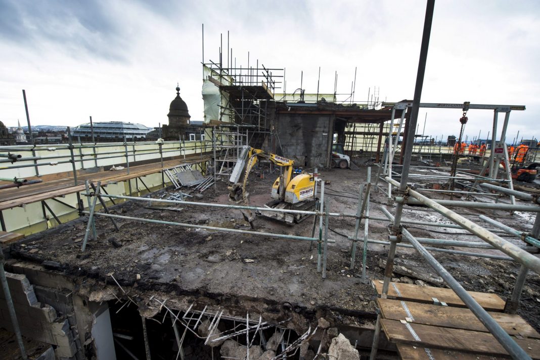 Building demolition begins to make way for new-look Glasgow Queen ...