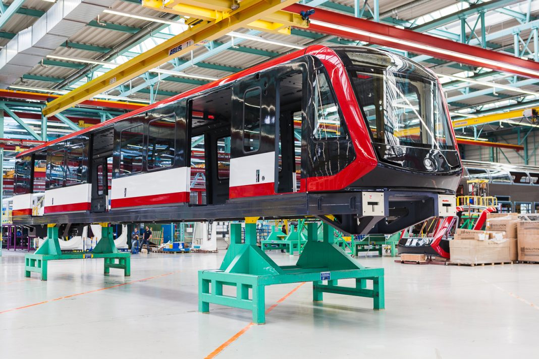 First completed body shell for new Nuremberg metro fleet revealed - Rail UK