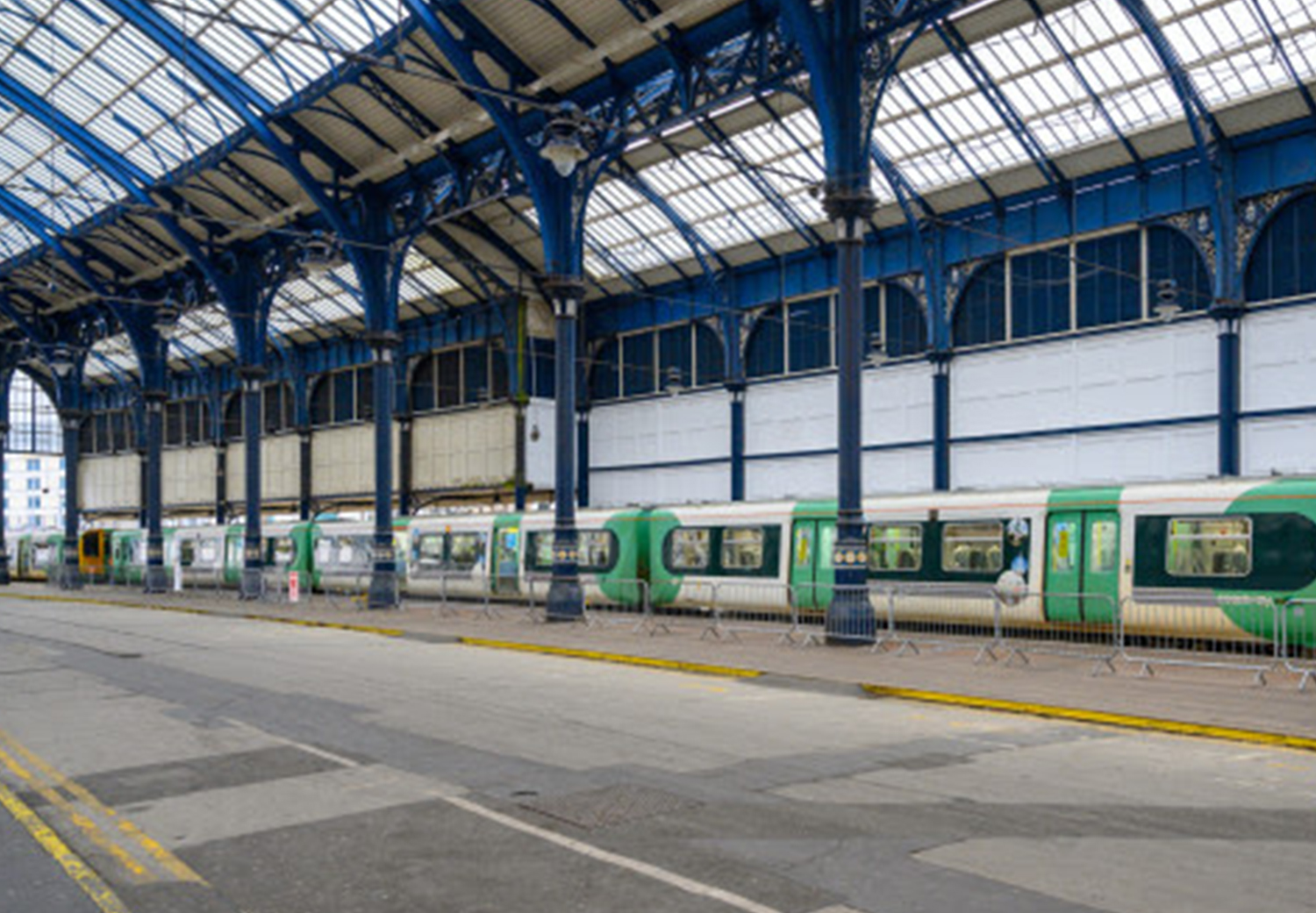 The train now at platform 8 is the rapid Covid testing service for rail ...