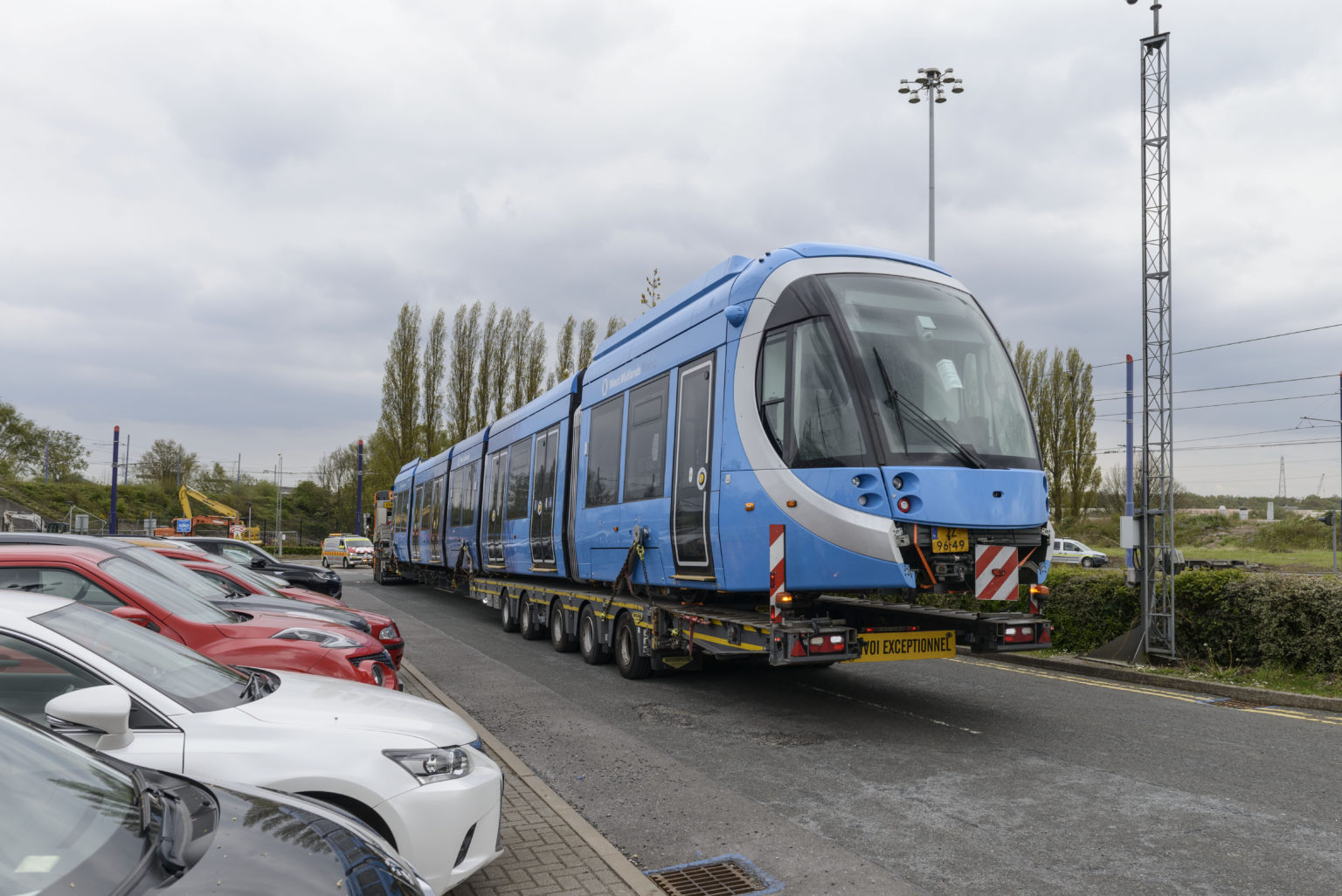 First of eight new trams delivered ready for expansion of West Midlands ...