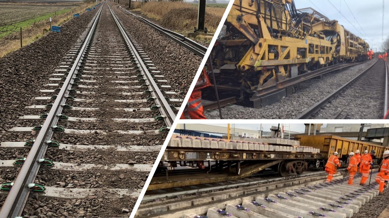 More than 30 miles of track renewals improve reliability of Anglia’s ...