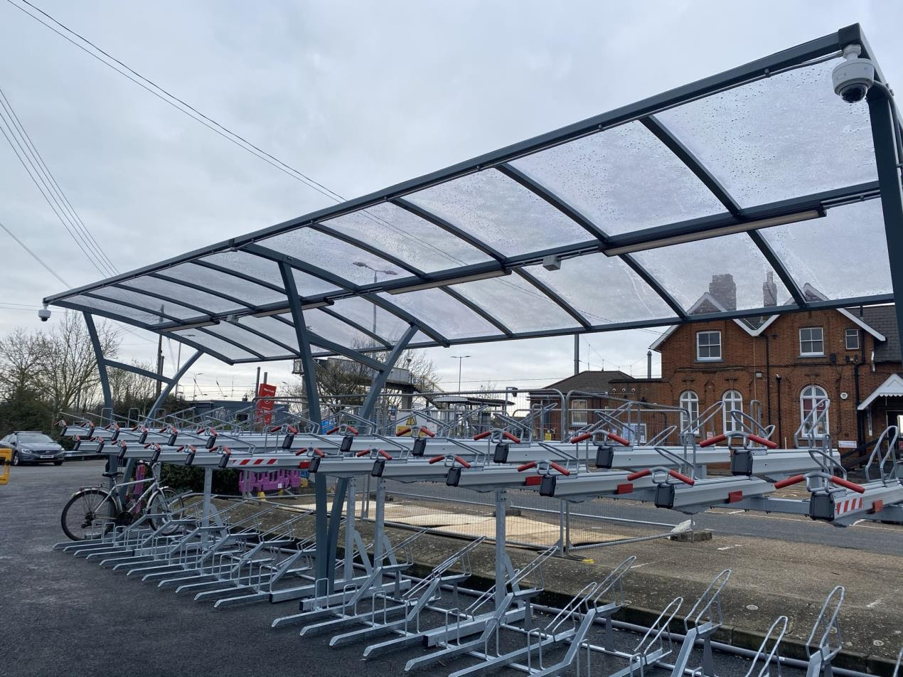Secure cycle storage facility opens at Diss rail station - Rail UK