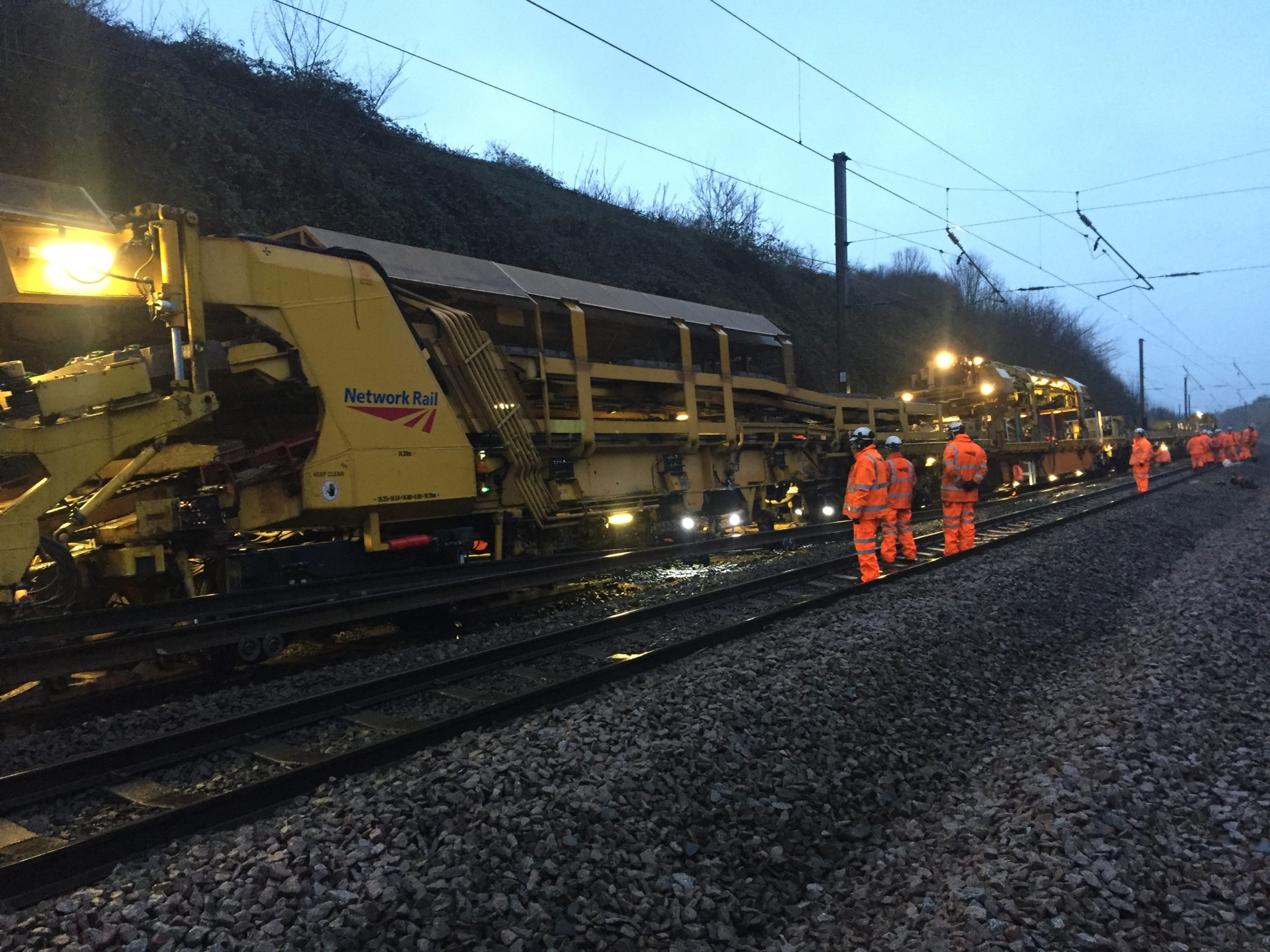 Network Rail upgrades track in Grantham over August Bank Holiday ...