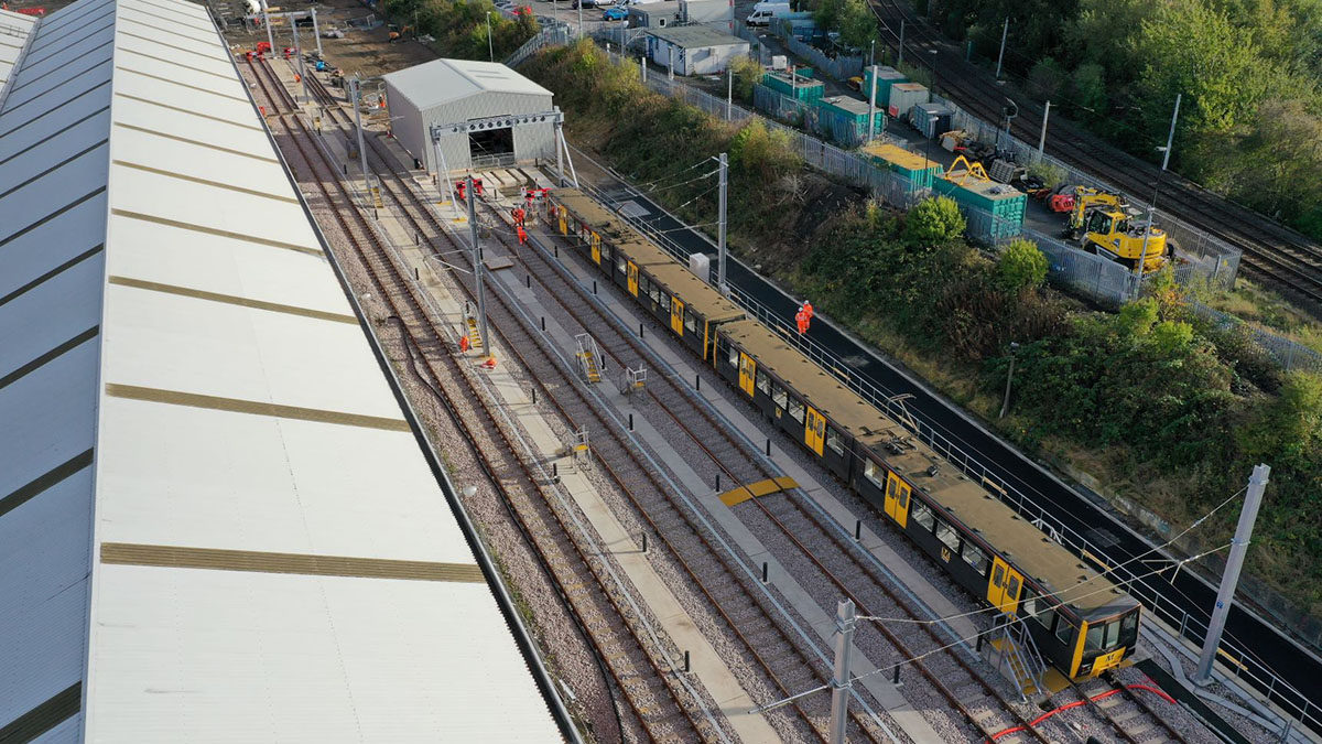 Tyne and Wear Metro’s depot’s new train stabling area is completed and ...