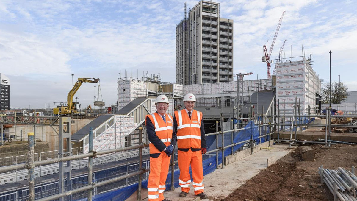 Rapid progress on Perry Barr railway station as roof installed - Rail UK