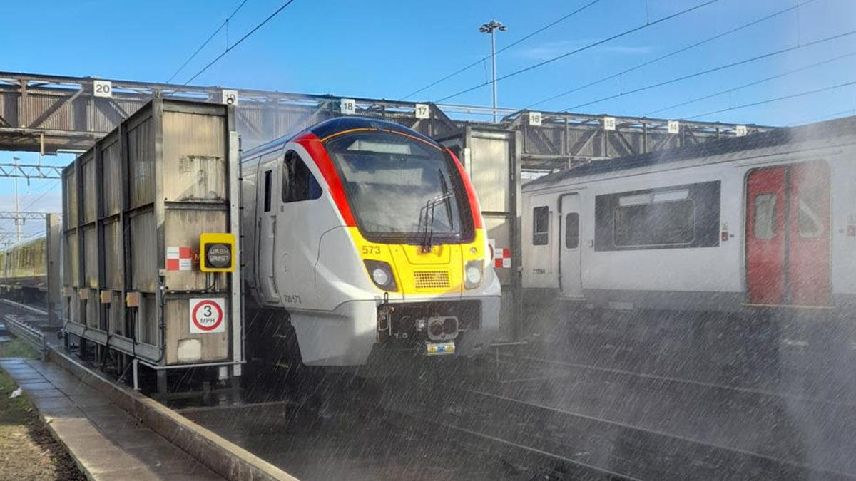 Commuter trains set to sparkle with new £1.2m Ilford washer - Rail UK