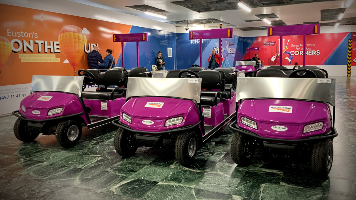London Euston introduces new fleet of passenger assistance buggies ...