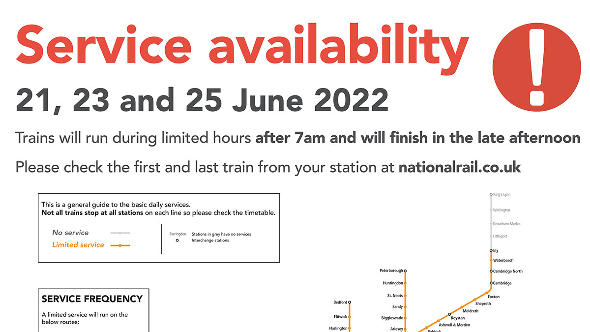 National Rail strike: Only travel if your journey is essential on ...