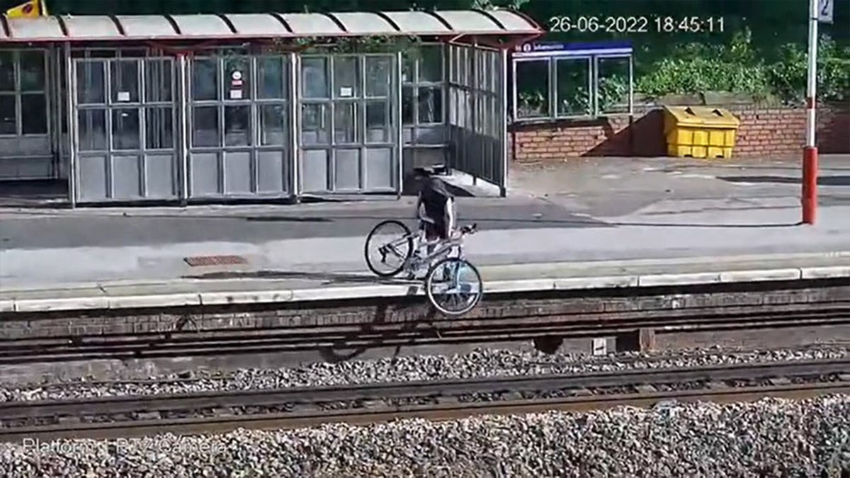 Shocking CCTV footage: Youths risk their lives at a Yorkshire station ...