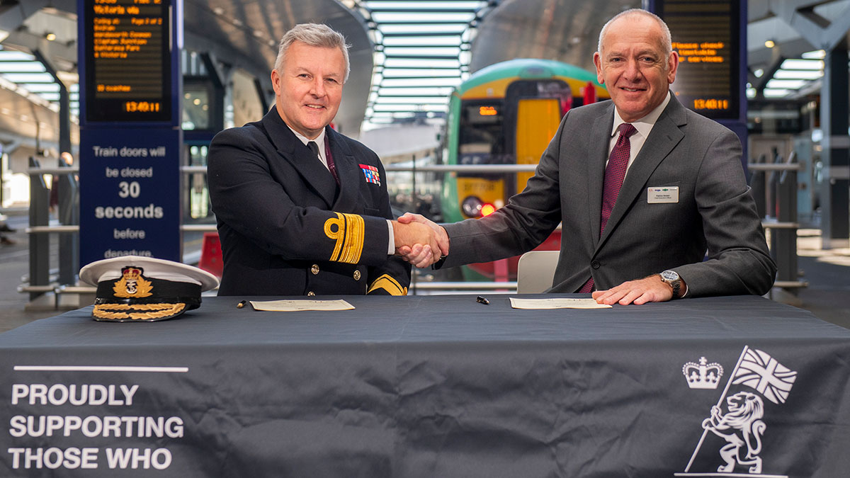 UK’s largest rail operator signs Armed Forces Covenant - Rail UK