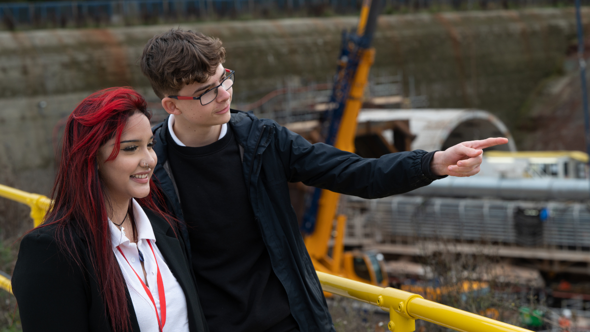 HS2 site opens doors to young people interested in a construction ...