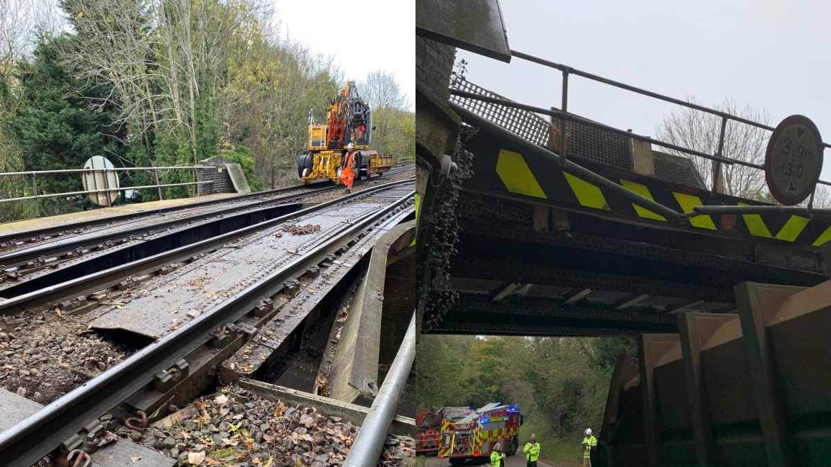 Initial repairs continue on damaged Ketton bridge - Rail UK