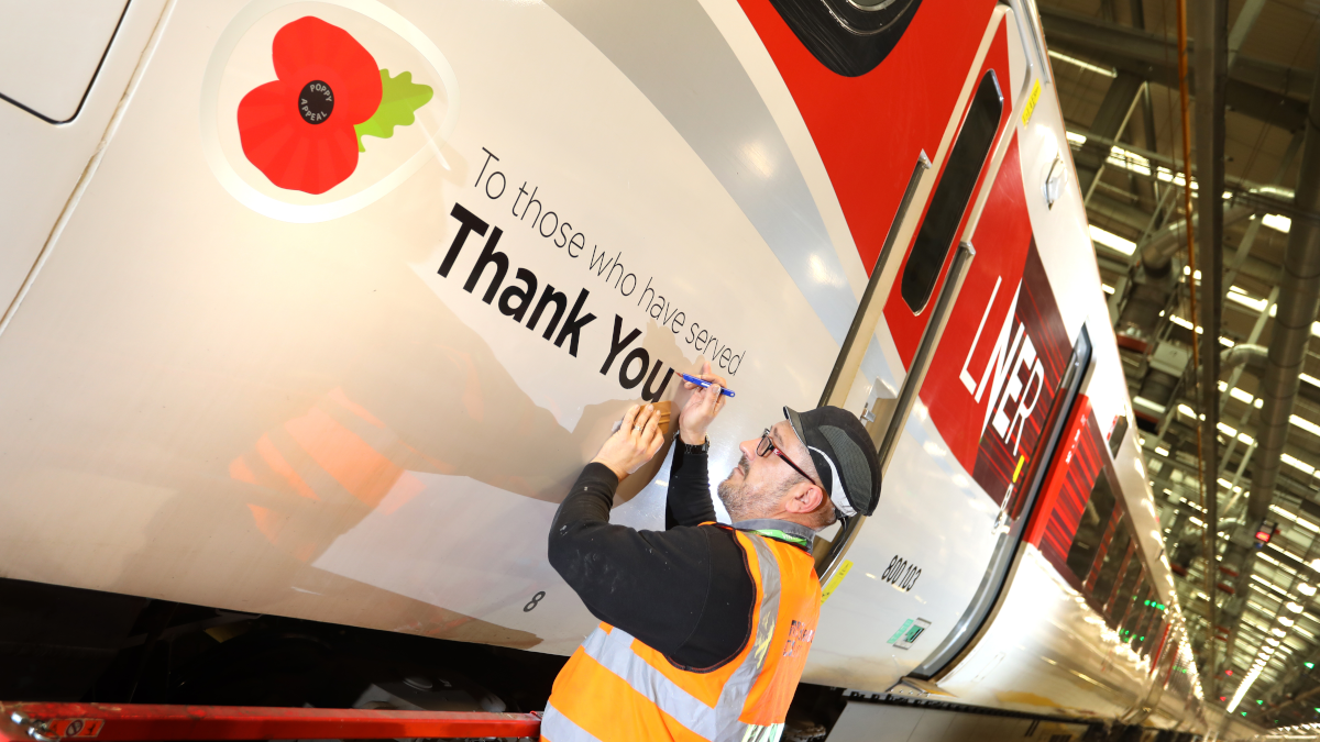 LNER reveals special livery ahead of Remembrance Day - Rail UK