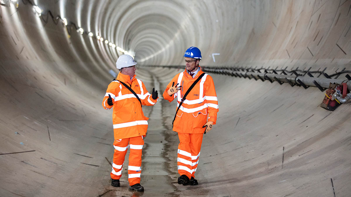 Transport Secretary makes historic first journey through a completed ...