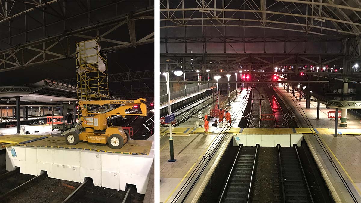 Polystyrene platforms bridge the gap during Piccadilly roof repairs ...