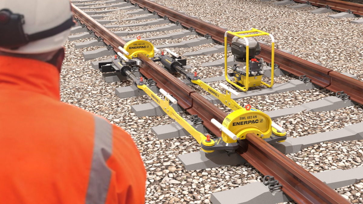Network Rail approves Enerpac’s Lightweight Rail Stressing Kit - Rail UK