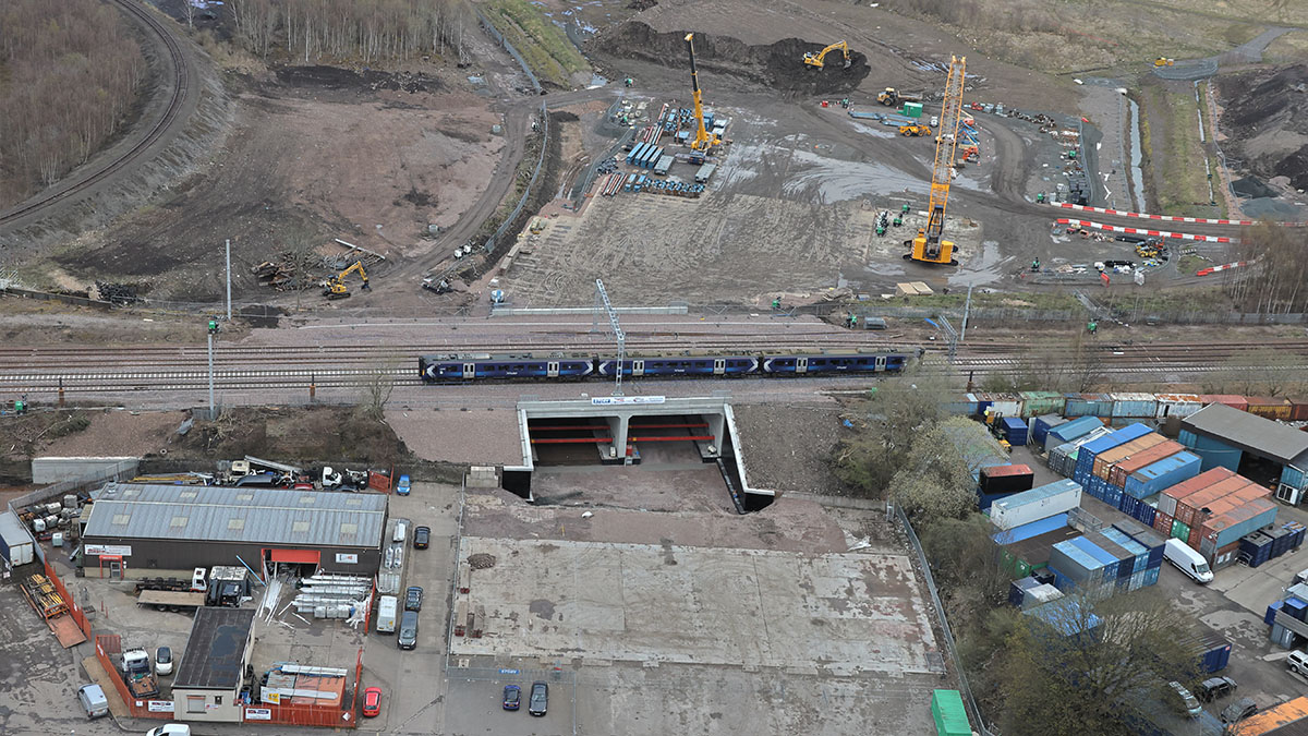 On-time completion for new £16m Ravenscraig rail bridge - Rail UK