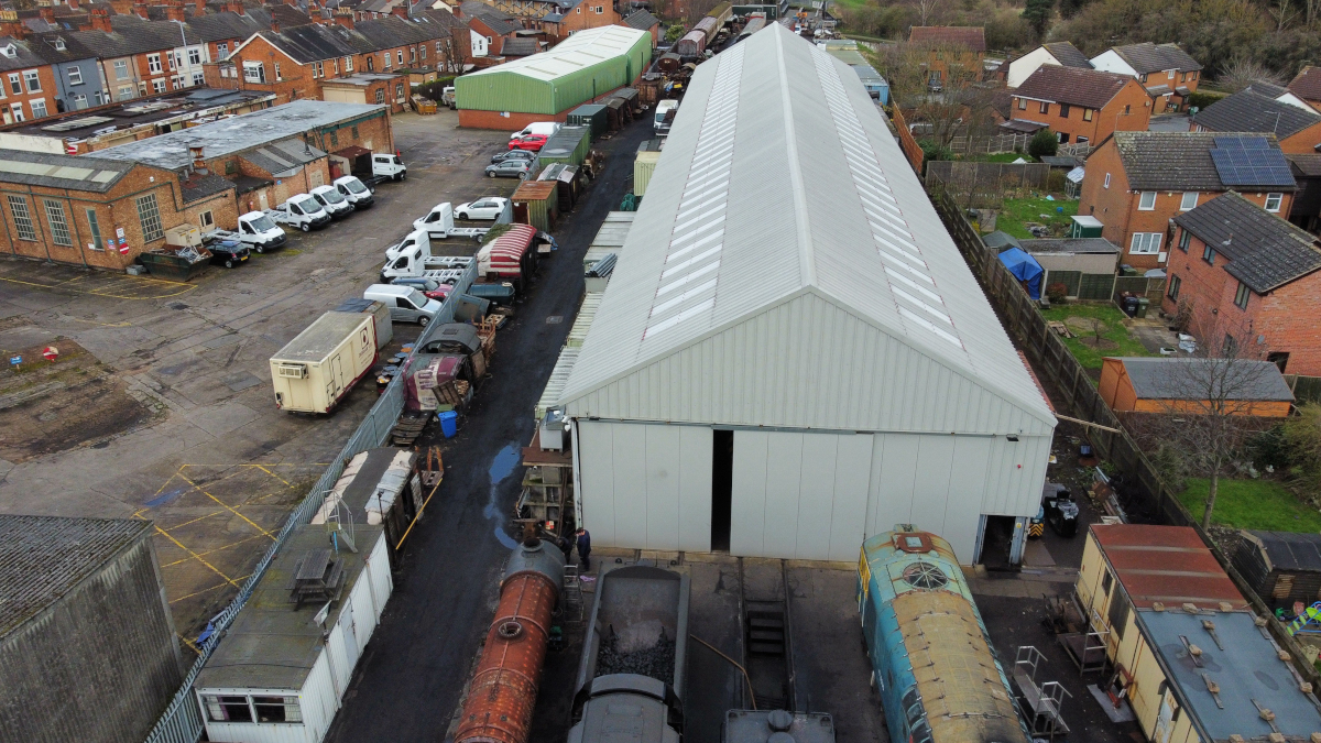Reinstatement of double track sees Great Central Railway relocate engine shed - Rail UK