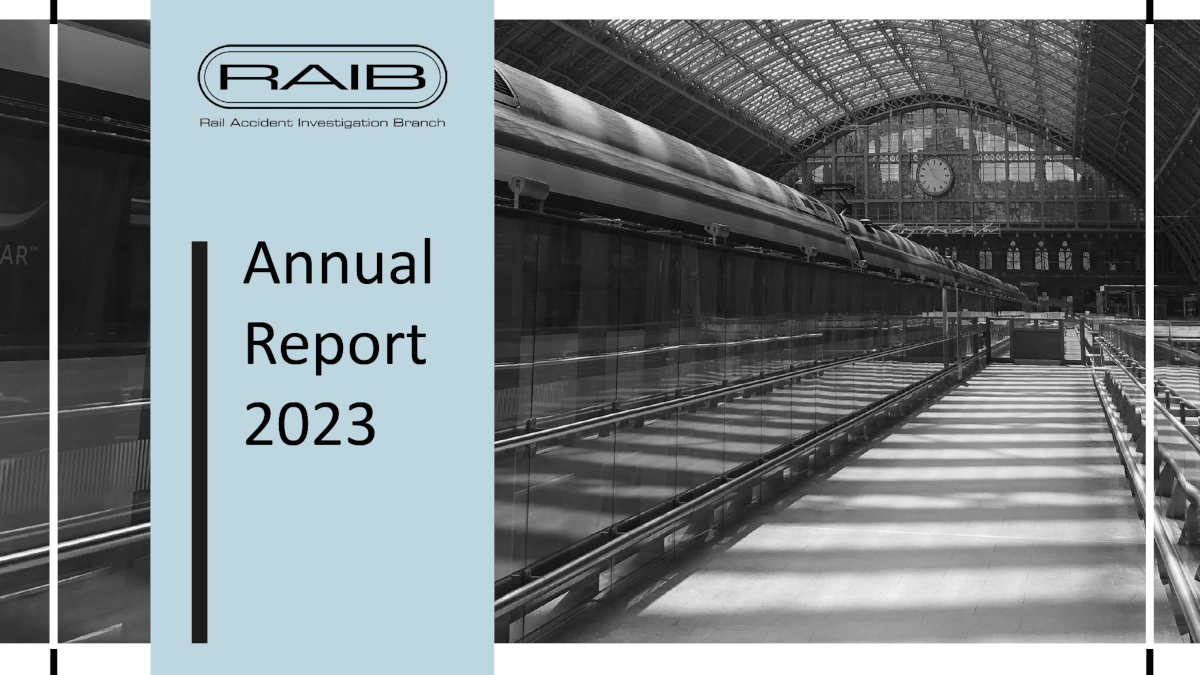 RAIB publishes Annual Report for 2023 - Rail UK