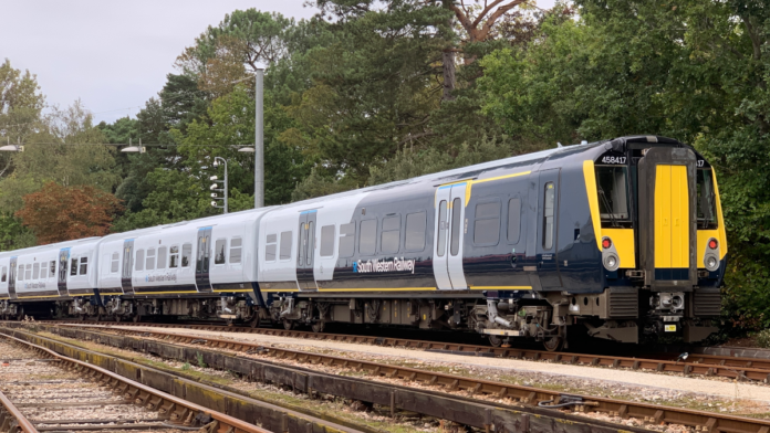 Refurbished Class 458 trains enter service on SWR network - Rail UK