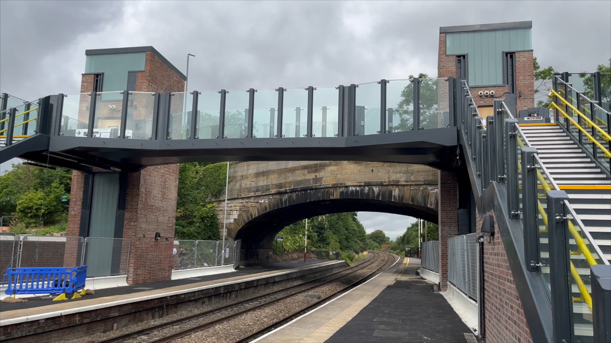 First of its kind passenger footbridge opens at West Yorkshire station ...