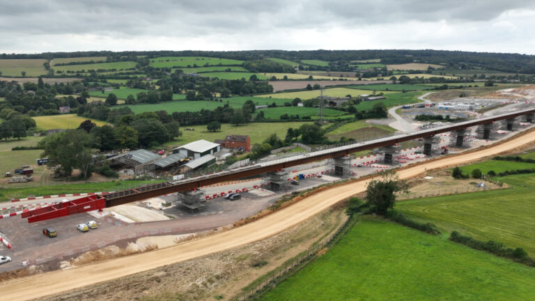 HS2 completes epic eight-month Wendover Dean Viaduct deck slide - Rail UK