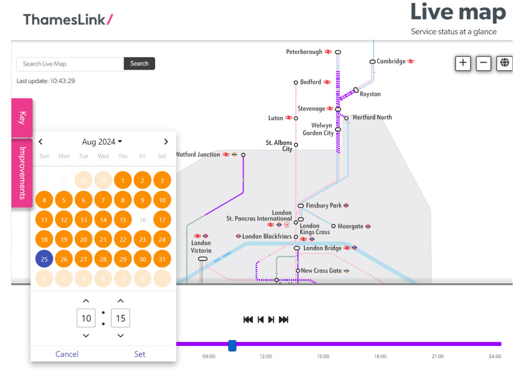 New digital calendars map out the big picture for train journey ...