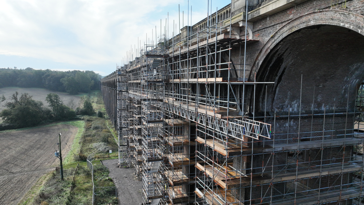 Stone and brickwork repairs helping restore iconic Ouse Valley Viaduct ...
