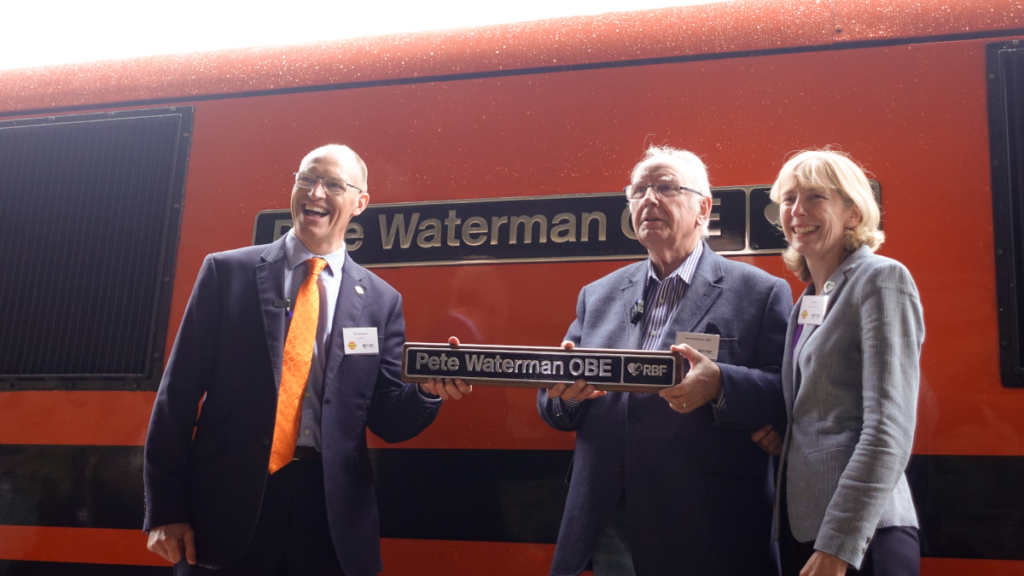 Pete Waterman OBE recognised for his contribution to Rail with loco ...
