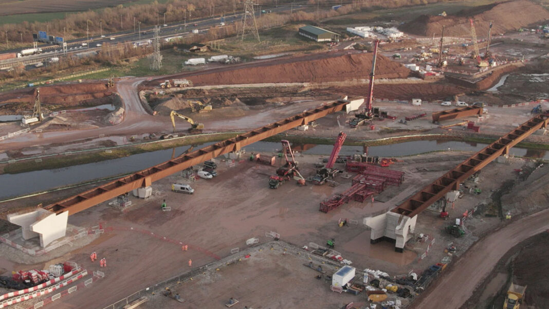 HS2’s River Cole Viaducts take shape in the Delta Junction - Rail UK