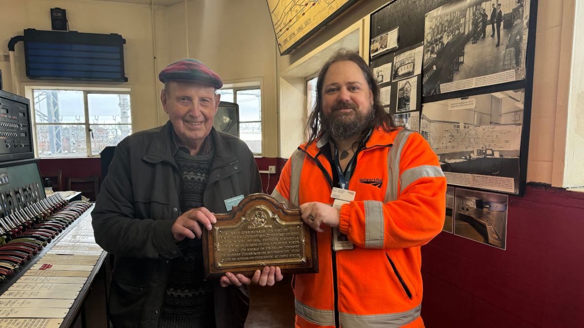 New home for historic plaque after Crewe signal upgrades - Rail UK