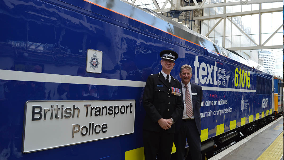 GB Railfreight and British Transport Police unveil bespoke new livery ...