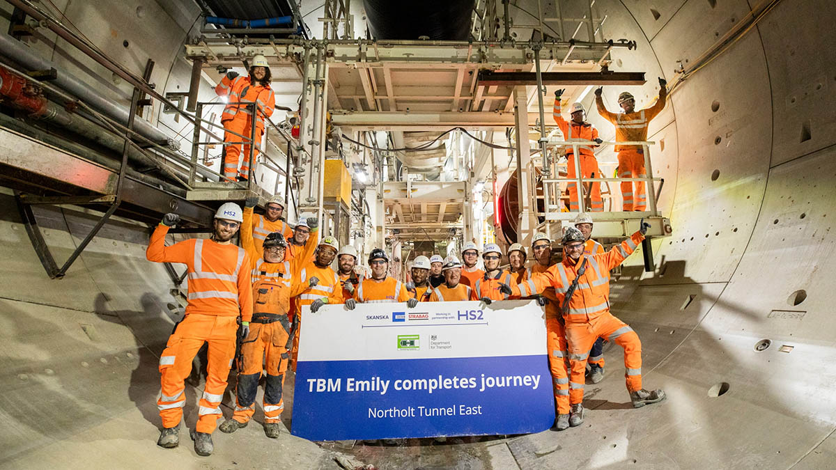Third HS2 tunnelling machine completes its drive beneath London - Rail UK