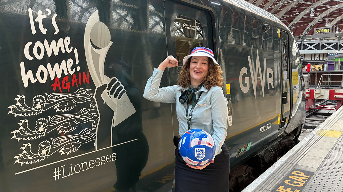 Euro glory: Great Western Railway celebrates magnificent Lionesses all ...