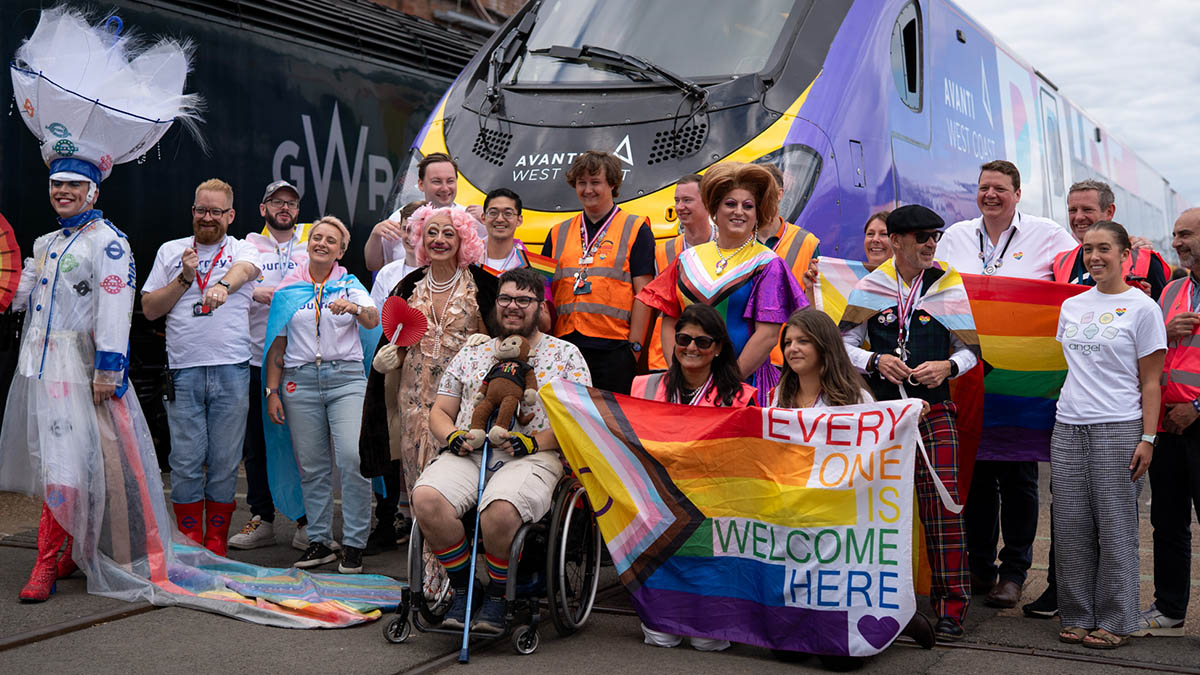 World’s first Pride parade on a train takes place at record-breaking UK ...