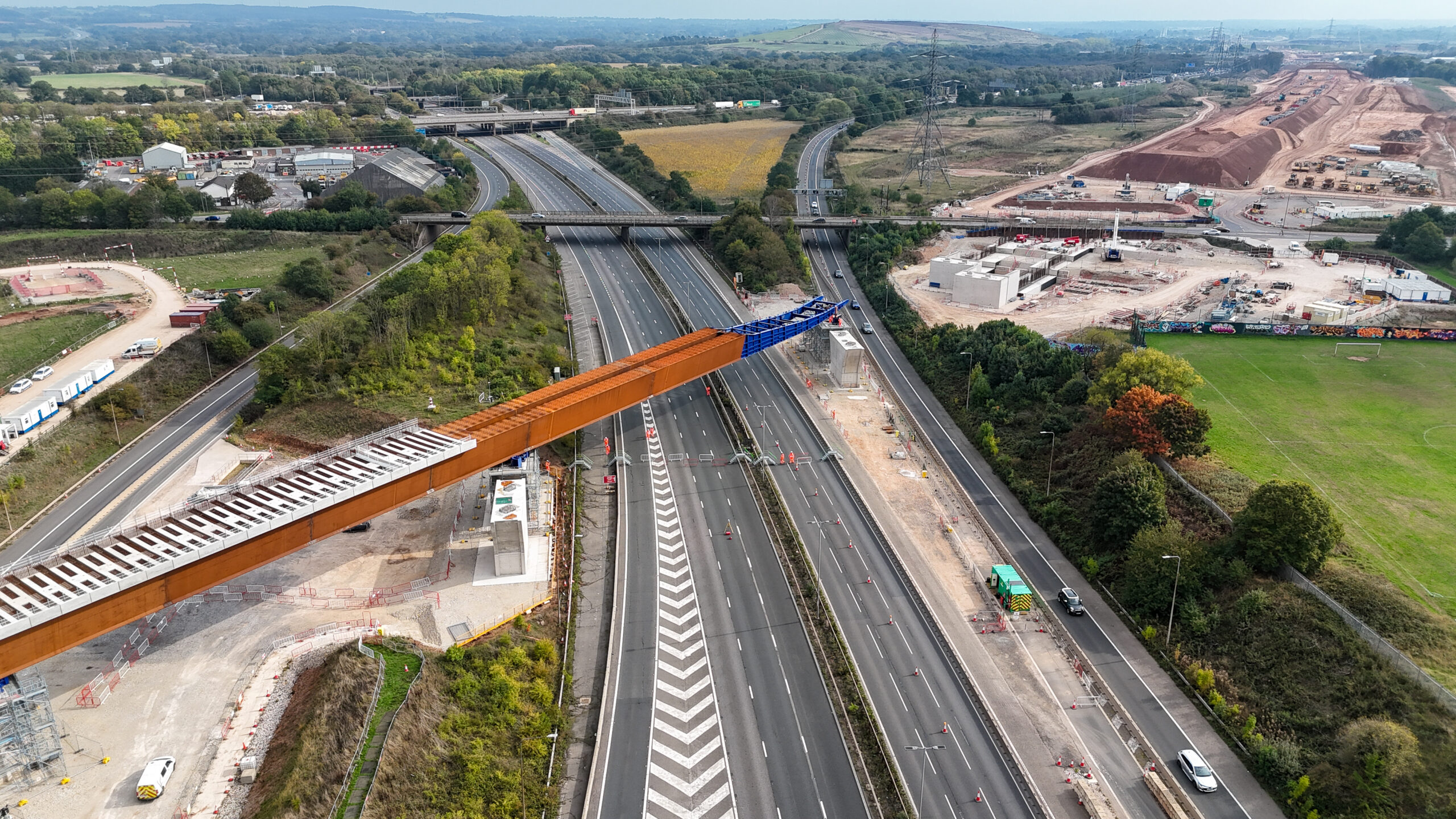 M6 reopens early after weekend HS2 viaduct slide - Rail UK