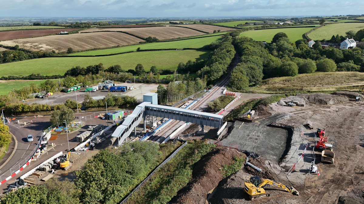 Milestone met as new Okehampton Interchange station takes shape - Rail UK