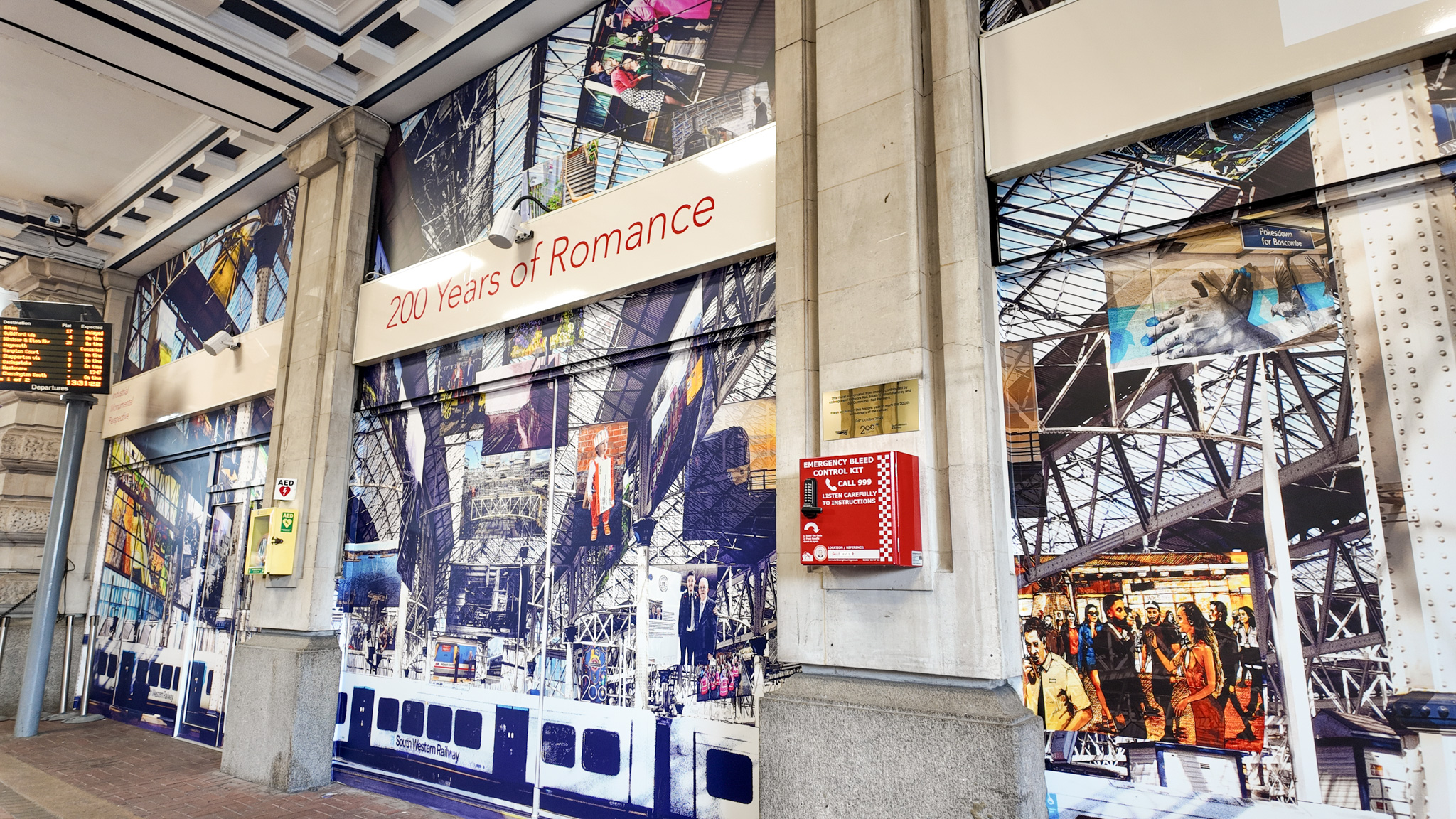 New mural at London Waterloo celebrates 200 years of railway romance ...