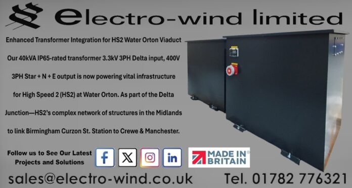 Electro-Wind supports HS2 Water Orton Viaduct with bespoke transformer ...
