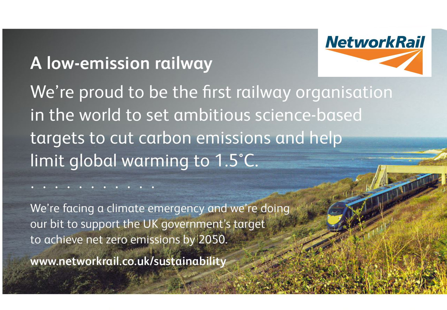 Network Rail sets ambitious targets to tackle global warming - Rail UK