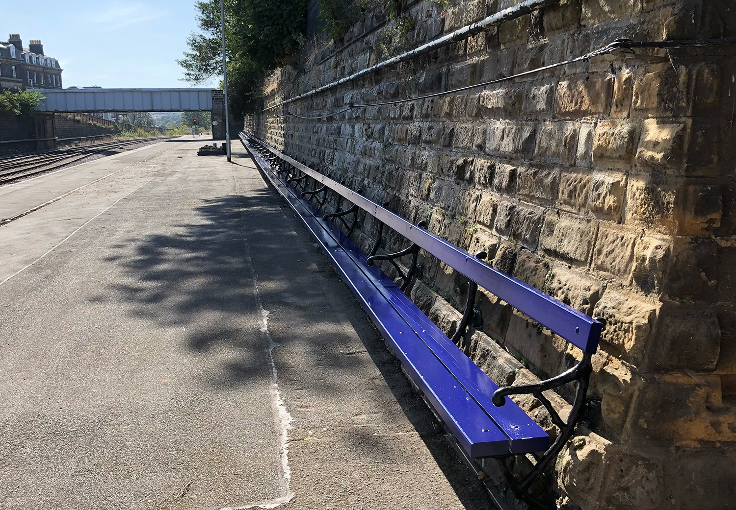 Heritage station bench restored - Rail UK