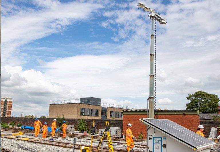 Sunbelt Rentals Rail invests £400K on solar lighting - Rail UK