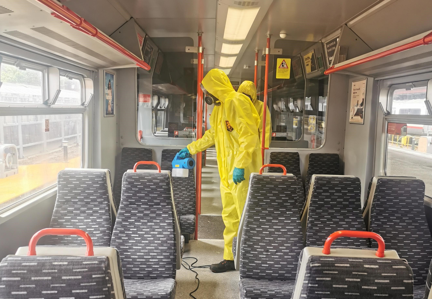 Greater Anglia uses new ‘fogging guns’ to clean trains - Rail UK